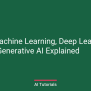 AI, Machine Learning, Deep Learning And Generative AI Explained - AI ...