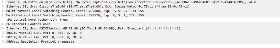 BGP EVPN VPWS - Cisco & Juniper - Traffic Withdrawn - Cisco Community