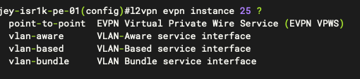BGP EVPN VPWS - Cisco & Juniper - Traffic Withdrawn - Cisco Community