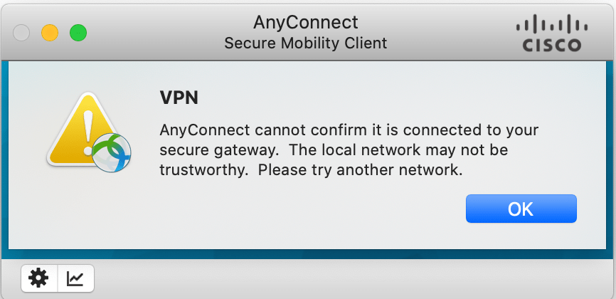 Solved: AnyConnect: Got An Error After Updating MacOS Catalina - Cisco ...