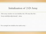 Two Dimensional Array In Java Ppt