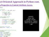 Object Oriented Approach In Python Programming Pdf