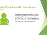 Object Oriented Programming In Python Pptx