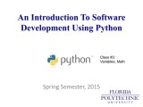 An Introduction To Python Variables Math Pptx