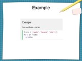 Python For Loop Pptx