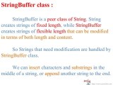 String And String Buffer Pps