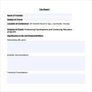 English Report Writing Examples