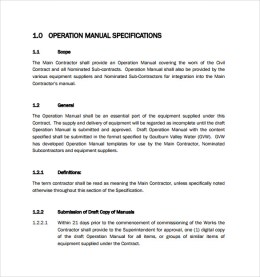 Restaurant Operations Manual Template Database
