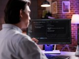 Premium Photo App Programmer Using Binary Code To Script Security
