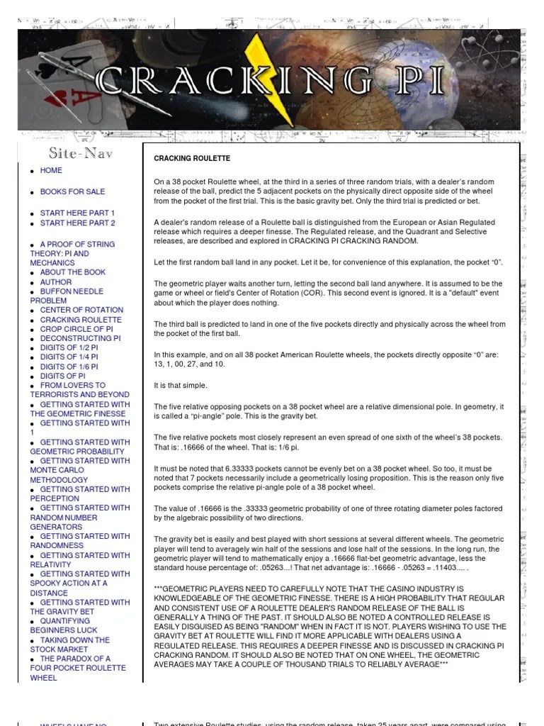 Cracking Roulette | PDF | Roulette | Randomness