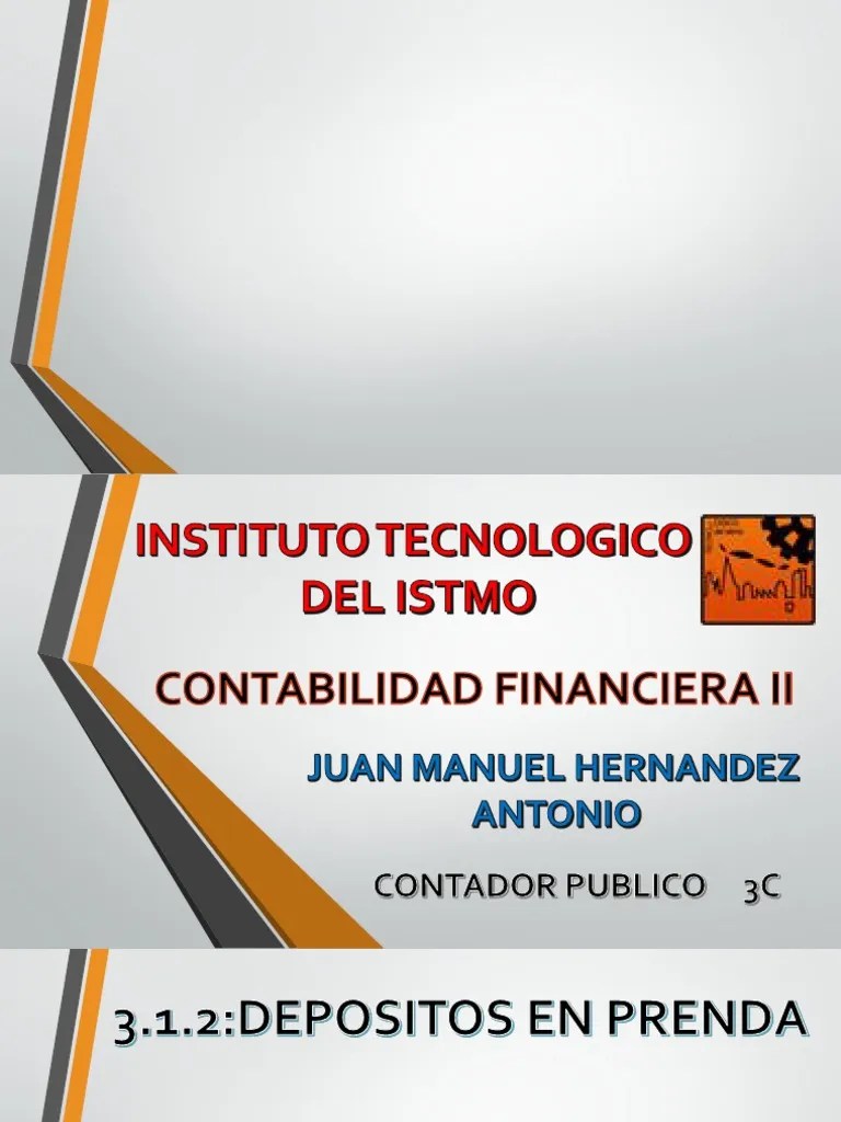 Depositos En Prenda | PDF | Garantía De Préstamo | Agricultura