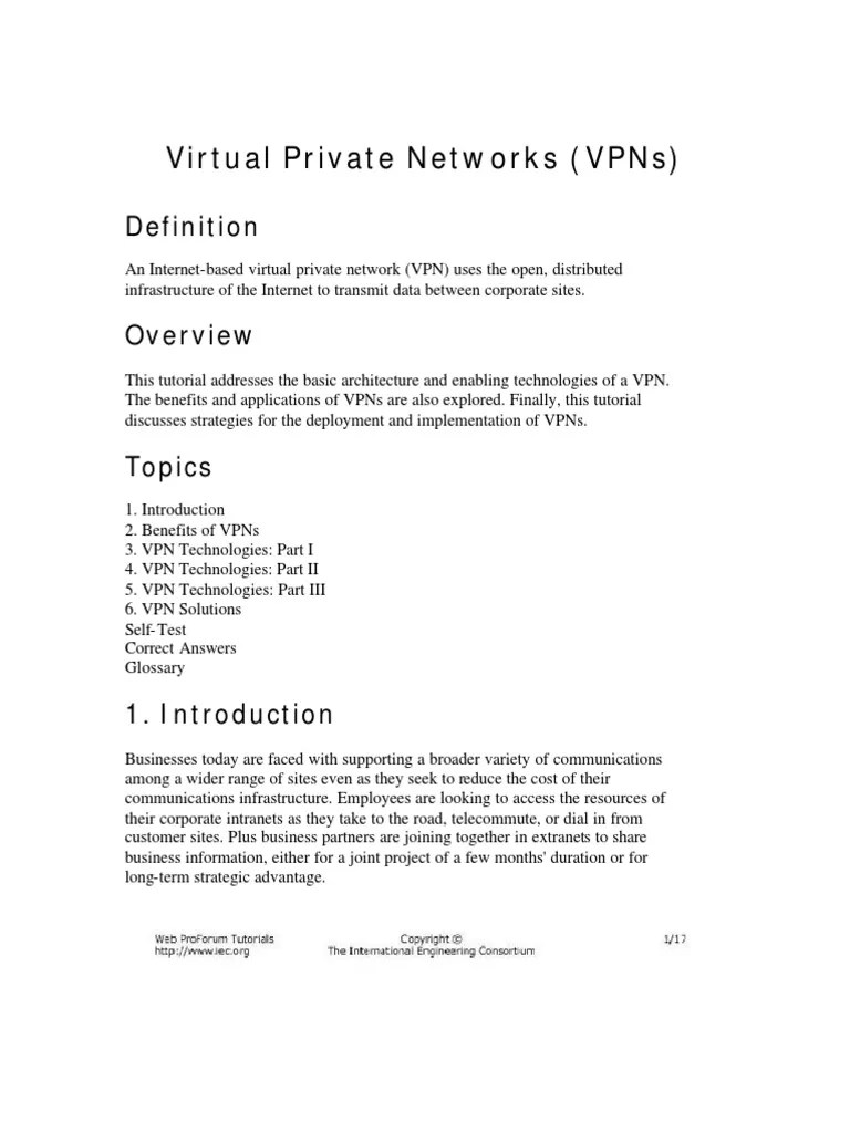 VPN Introduction PDF
