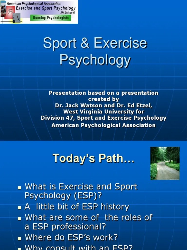 Sport & Exercise Psychology | PDF | Psychology | Behavioural Sciences