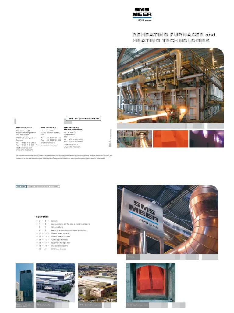 Reheating Furnaces And Heating Technologies | PDF | Furnace | Steel