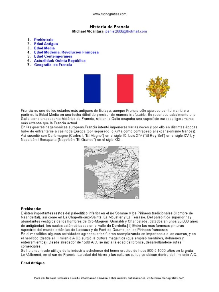 Historia Francia | PDF | Francia | Napoleón