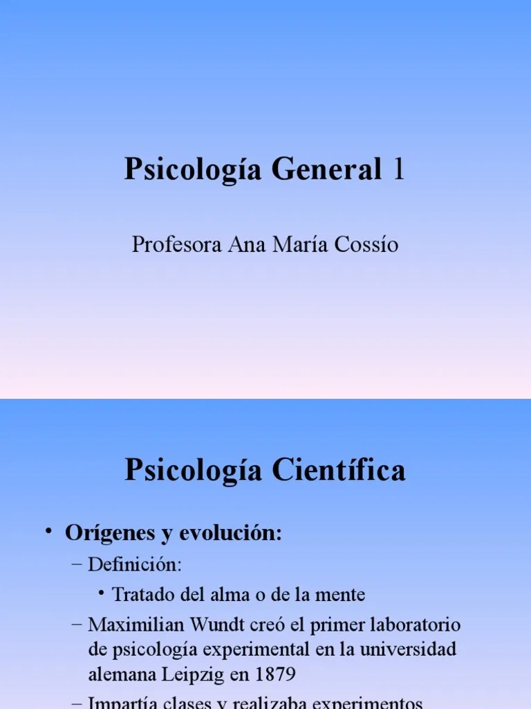 Psicología General | PDF | Sicología | Comportamiento