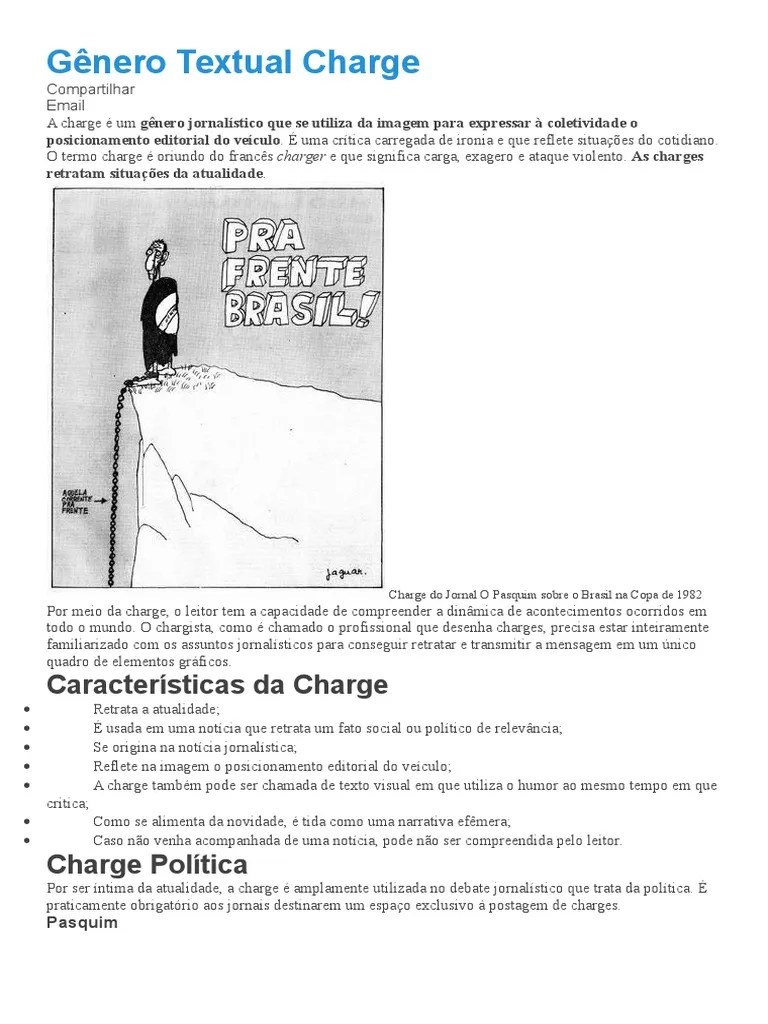 Gênero Textual Charge | PDF