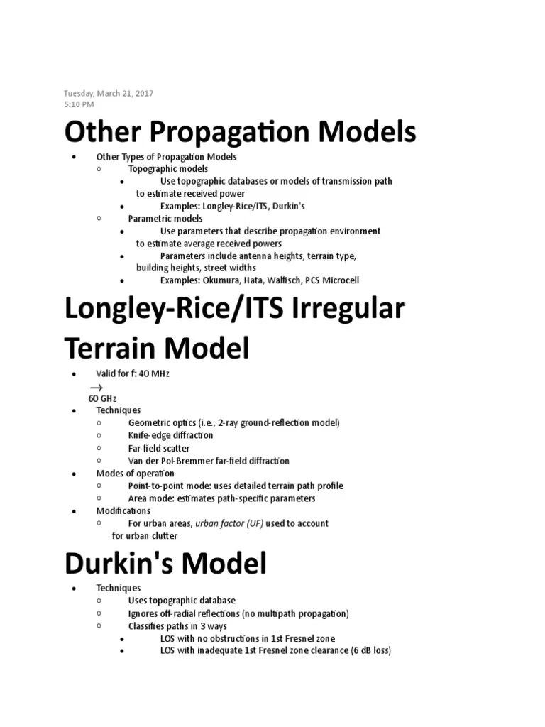 Propagation Models PHD | PDF | Radio Propagation | Waves