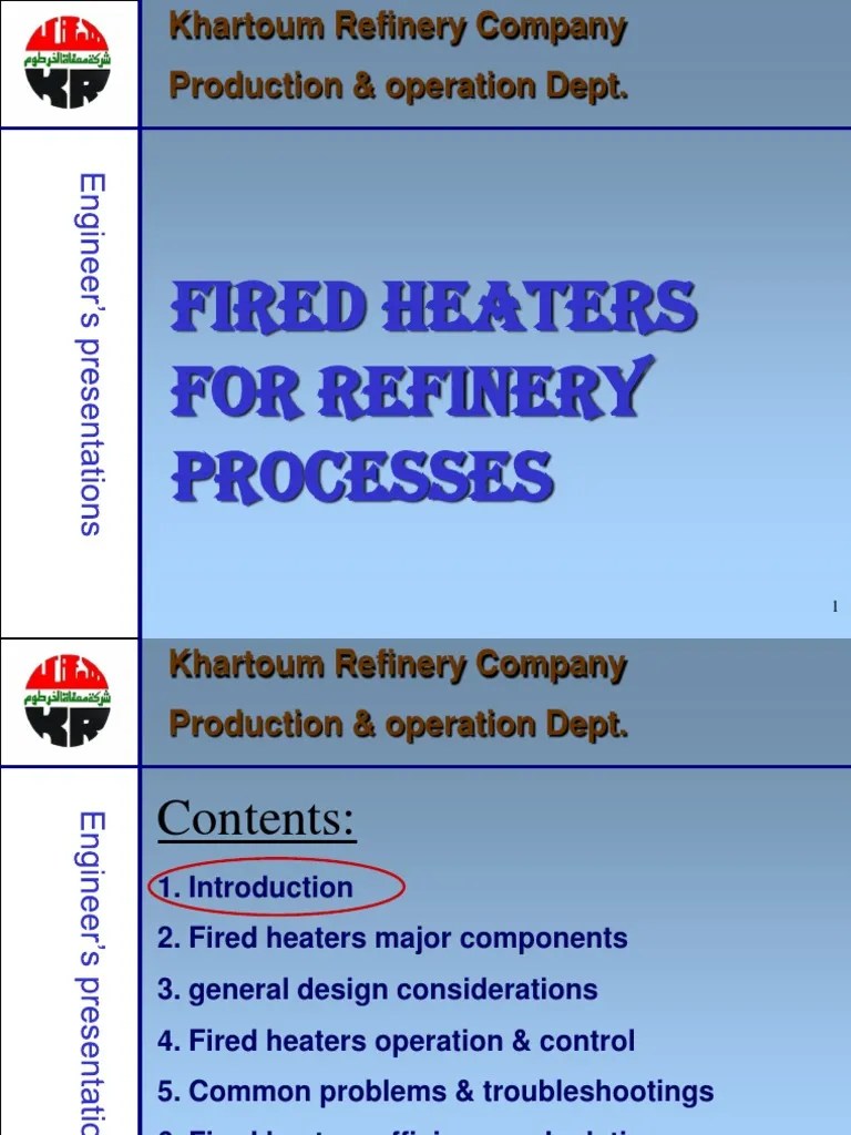Fired Heater Presentation - Final97 2003 | PDF | Furnace | Combustion