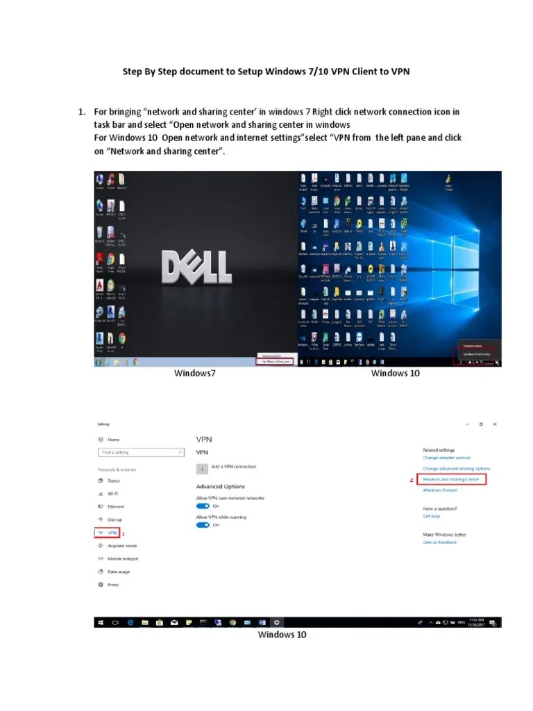 Step By Step VPN For Windows | PDF