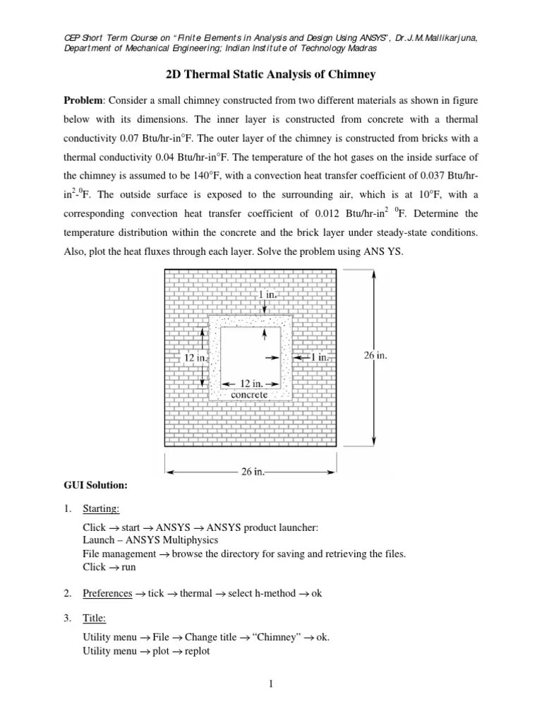 06 2D Chimney PDF | PDF | Heat Transfer | Materials Science
