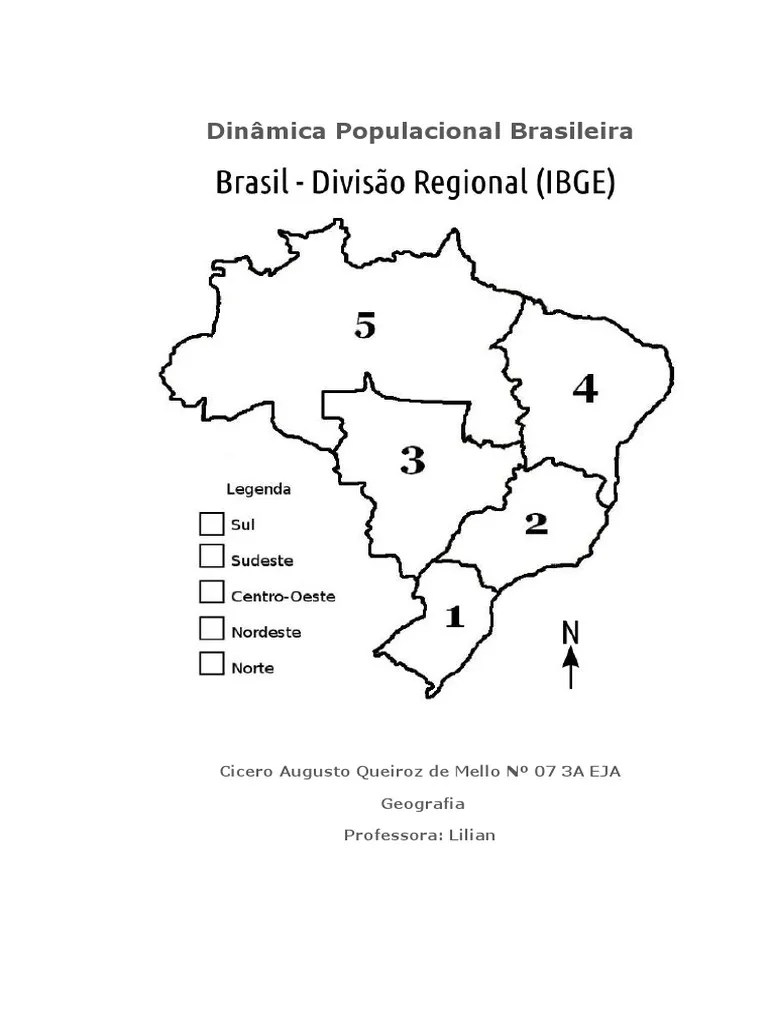 Dinâmica Populacional Brasileira | PDF | Brasil | População