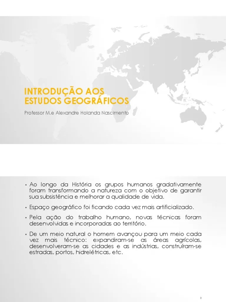 Uma Introdução Aos Conceitos Fundamentais Da Geografia | PDF ...