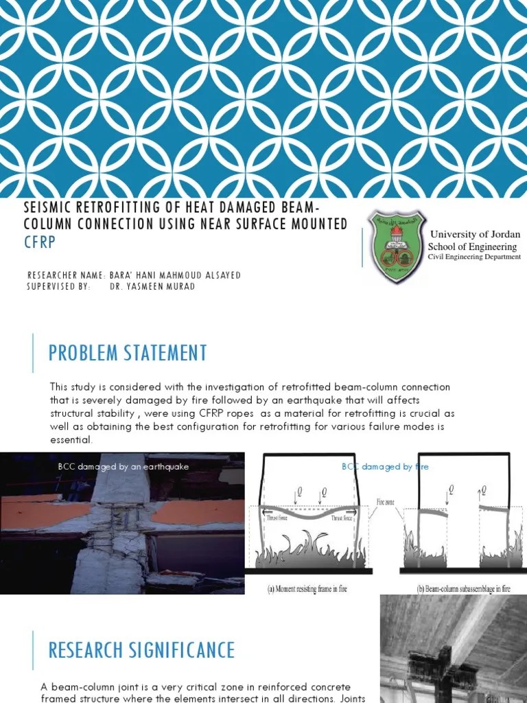 Seismic Retrofitting Of Heat Damaged Beam Column Connection Using ...