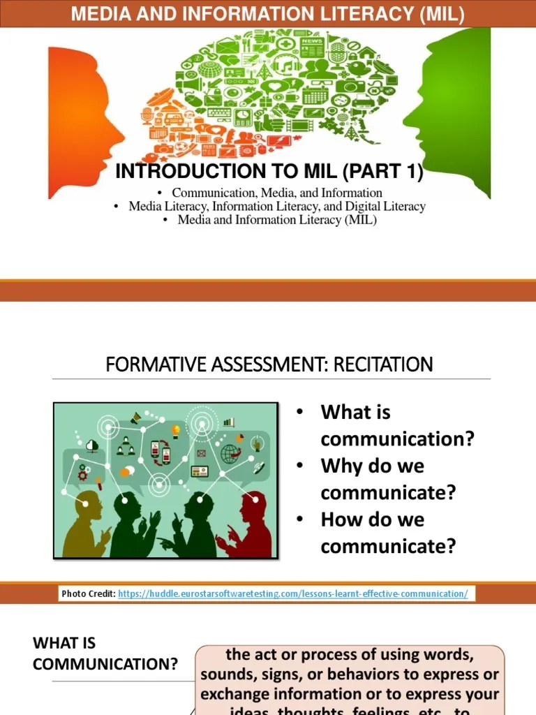 1.MIL 1. Introduction To MIL (Part 1) - Communication, Media ...