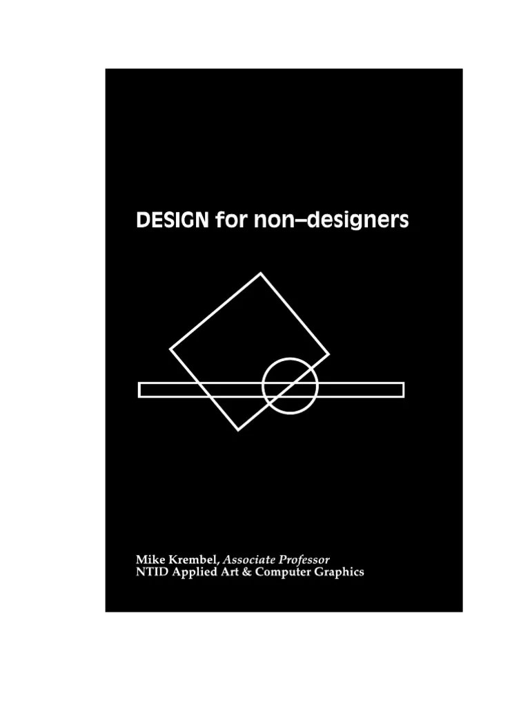Design For Non-Designers | Download Free PDF | Typefaces | Sans Serif