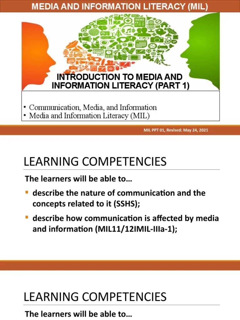 Media And Information Literacy | PDF | Communication | Information Literacy
