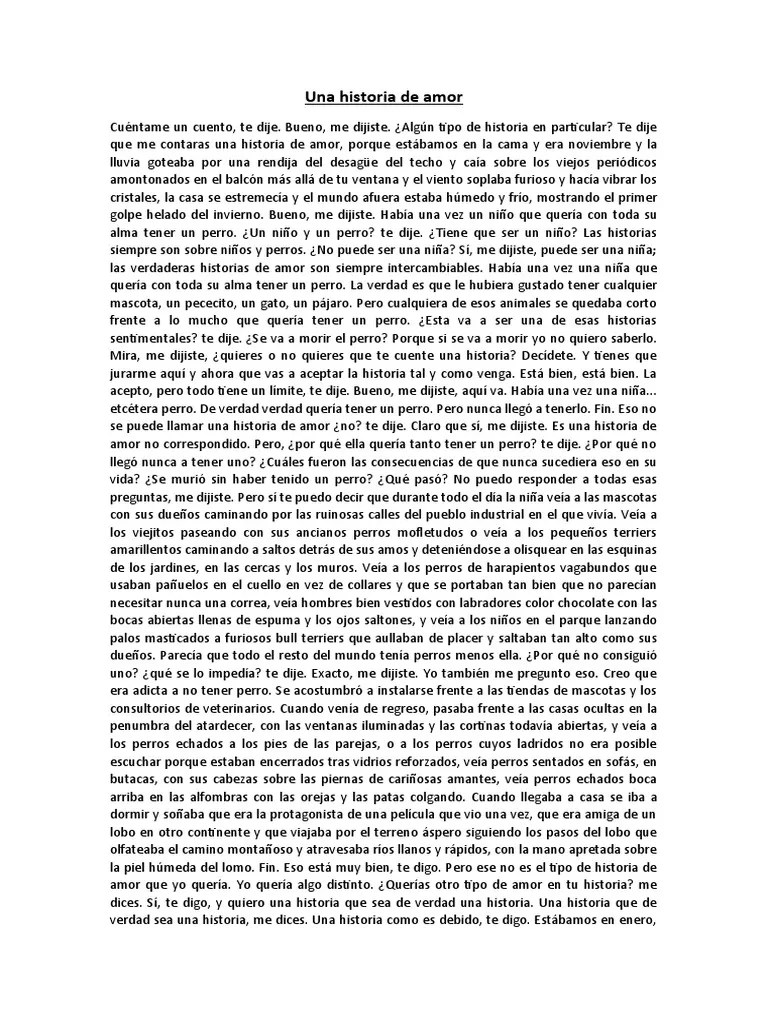 Una Historia De Amor | PDF | Amor