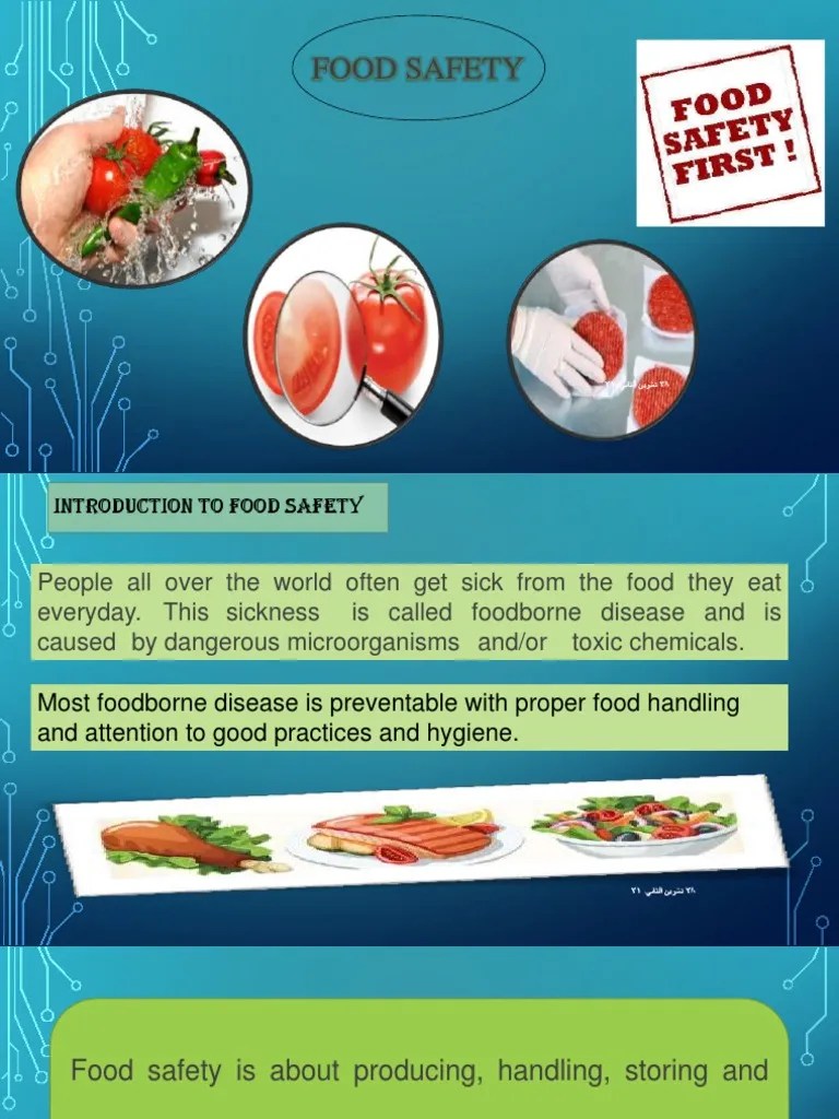 Food Safety - Lecture 1 | Download Free PDF | Foods | Foodborne Illness