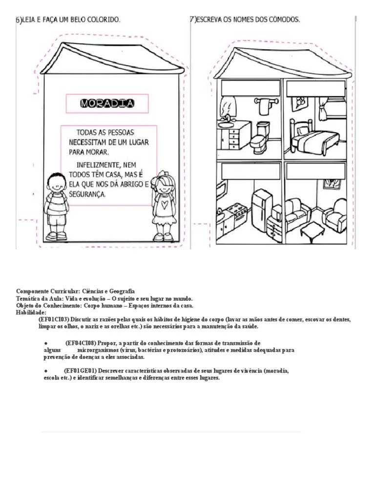 Moradia Atividades De Geografia Para O 1º Ano | PDF