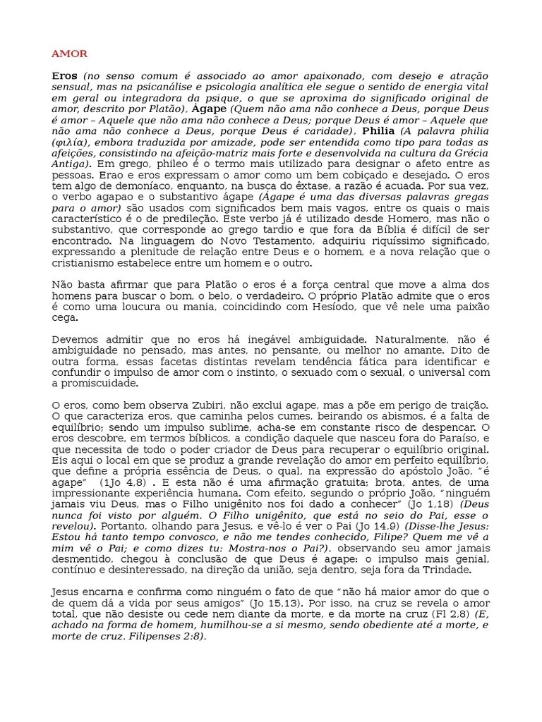 O Amor | PDF | Amor | Emoções