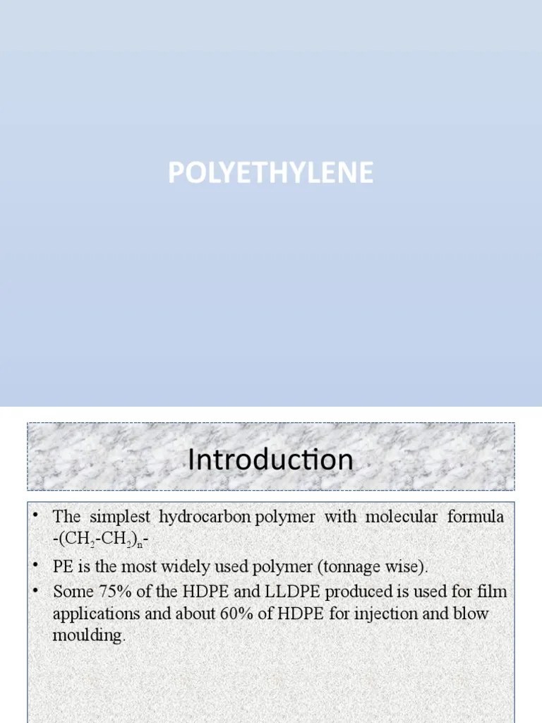 Polyethylene | PDF | Polyethylene | Deformation (Engineering)