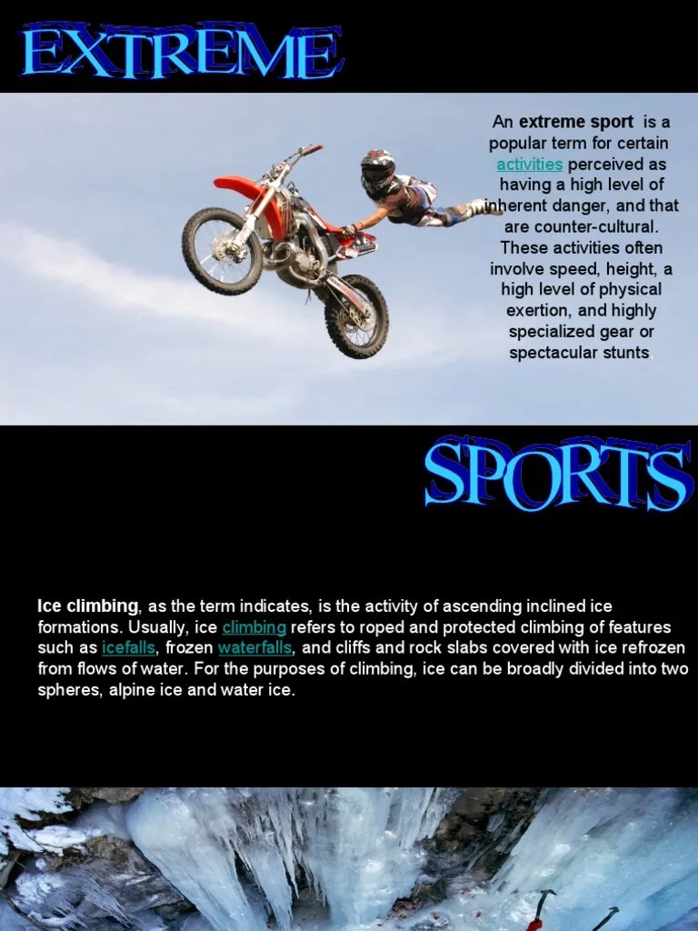 Extreme Sports | PDF