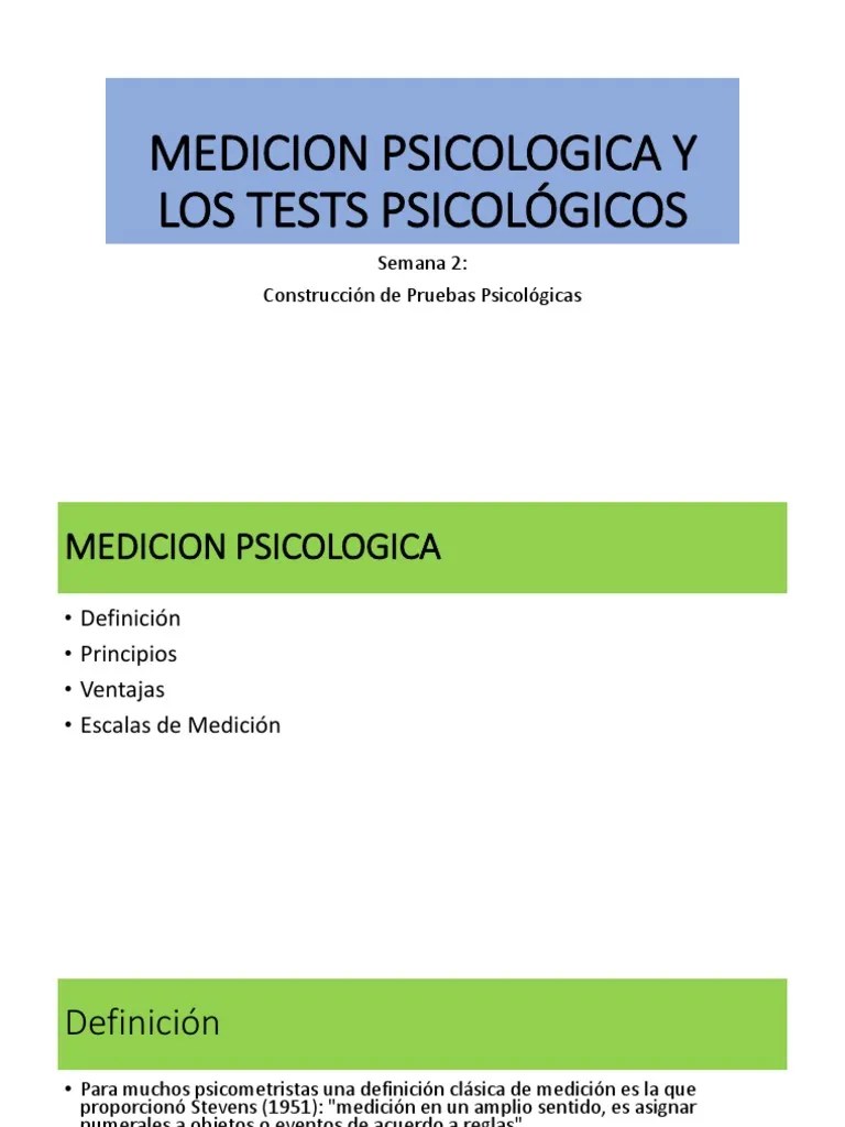 Medicion Psicologica PDF | PDF