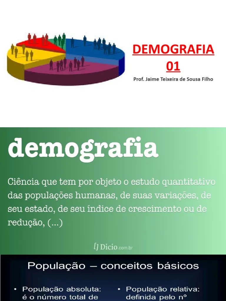 AULA - Demografia 01 | PDF | População Mundial | Crescimento Populacional