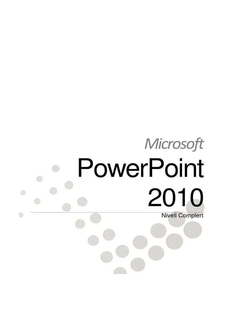 Powerpoint 2010 | PDF