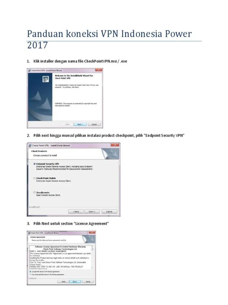 Manual Guide VPN PT. Indonesia Power | PDF