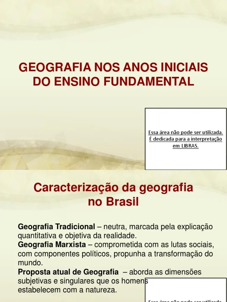 Geografia Nos Anos Iniciais | PDF | Geografia | Paisagem