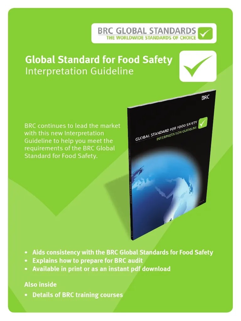 Global Standard For Food Safety Interpretation Guideline | PDF | Food ...