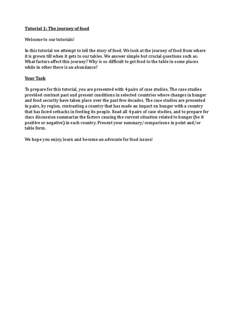 The Journey Of Food | PDF | Agriculture | Foods
