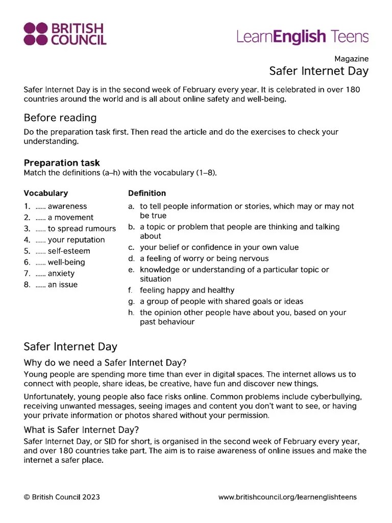 Safer Internet Day | PDF