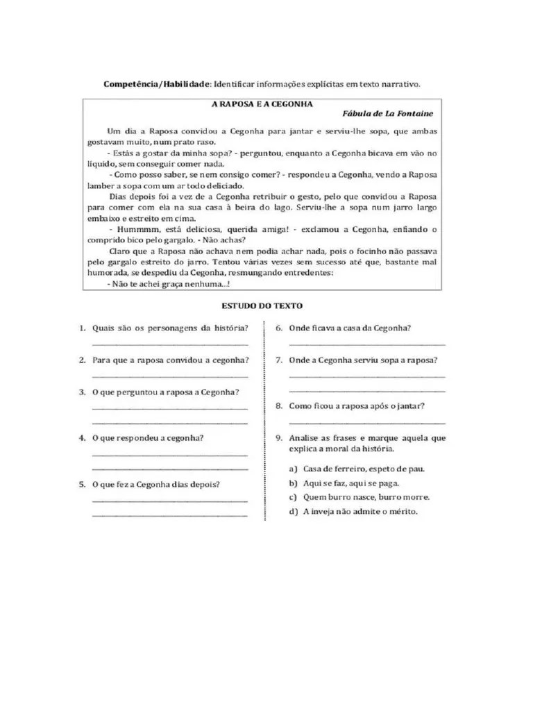 Interpretação De Texto I | PDF