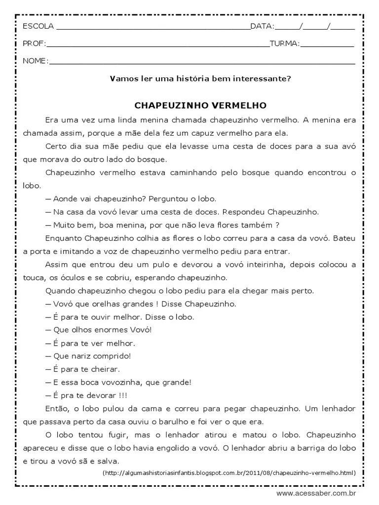 Atividade De Português Interpretação De Texto 5º Ano Pronta Para ...