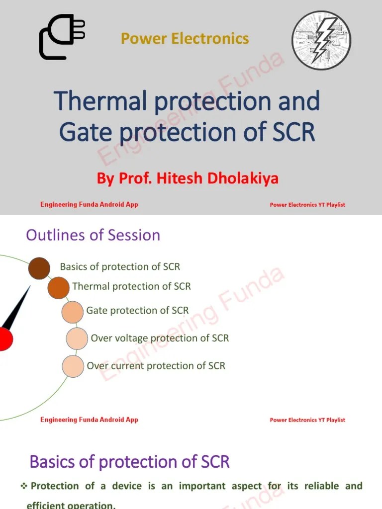Thermal Protection And Gate Protection Of SCR | PDF | Power Electronics ...