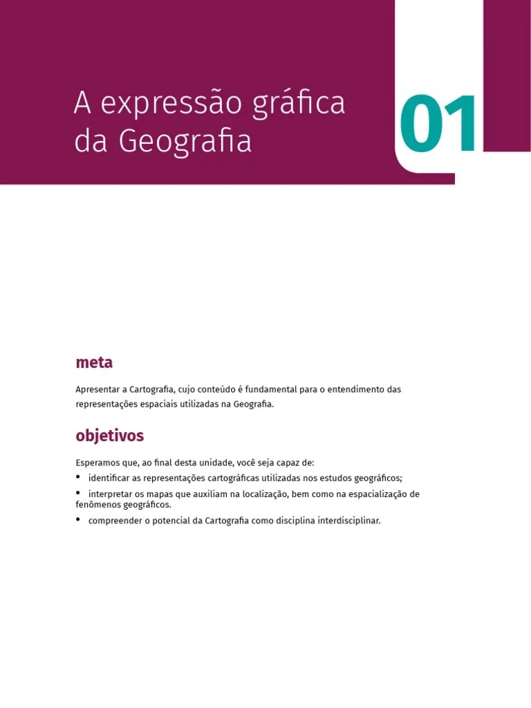 Cartografia - Geografia - Unidade 1 | PDF | Mapa | Geografia