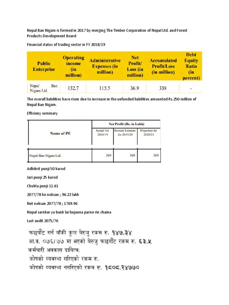 Nepal Ban Nigam | PDF